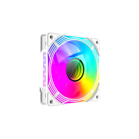 GAMEMAX FN12A-C8I-W, 120mm White frame ARGB Fan - High-Performance ...