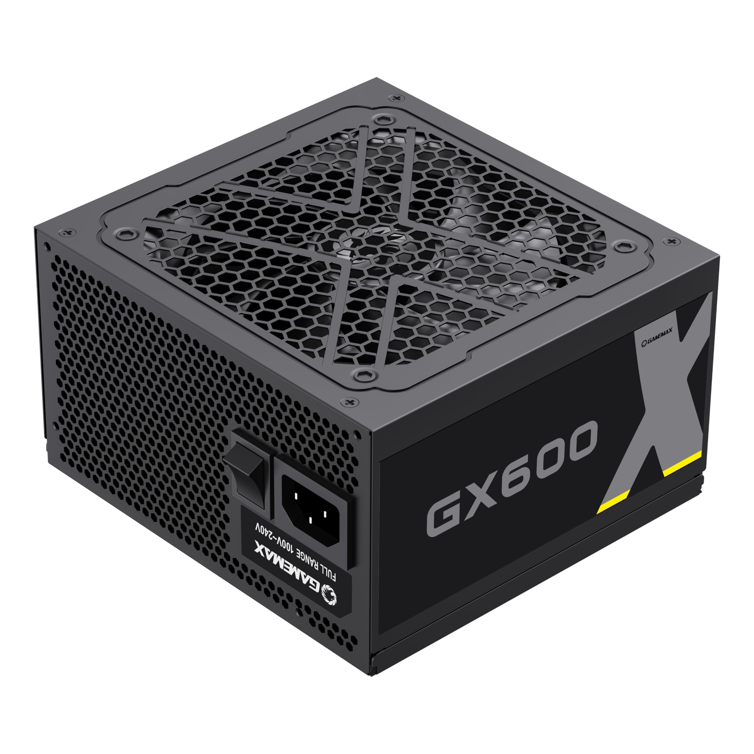GAMEMAX GX-600 Power Supply, SSF20 80+ Gold Certified, APFC, 12CM ...