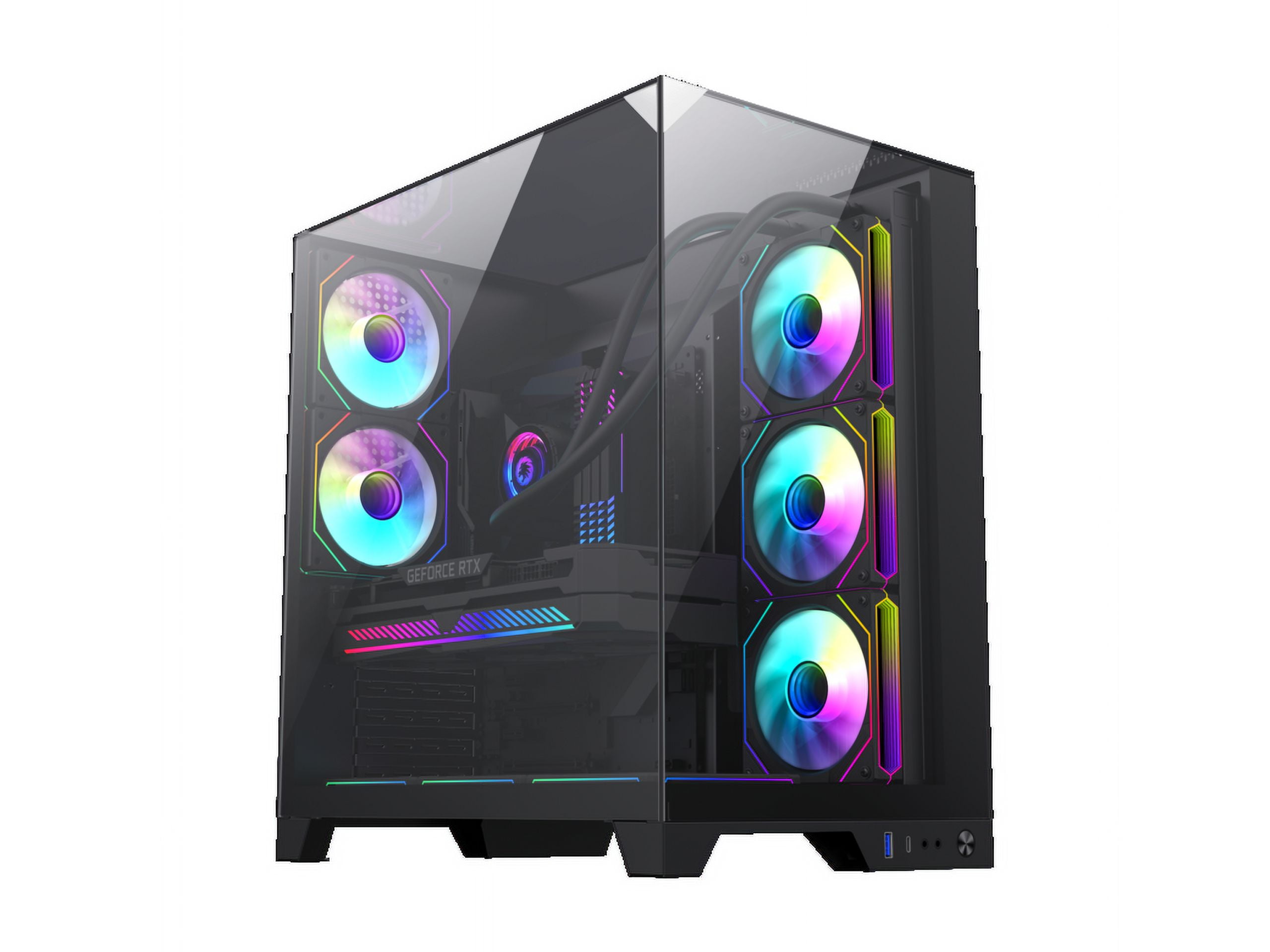 GAMEMAX Infinity Plus Black USB3.0 / Type C ATX Mid-Tower Gaming ...