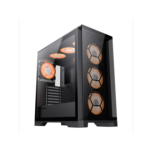 GAMEMAX Leader TG Black Full Tower Computer Case-Micro ATX / ATX / ITX ...