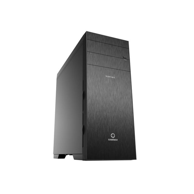 GAMEMAX Silent Max Black Aluminum ATX Full Tower Gaming Computer Case w ...