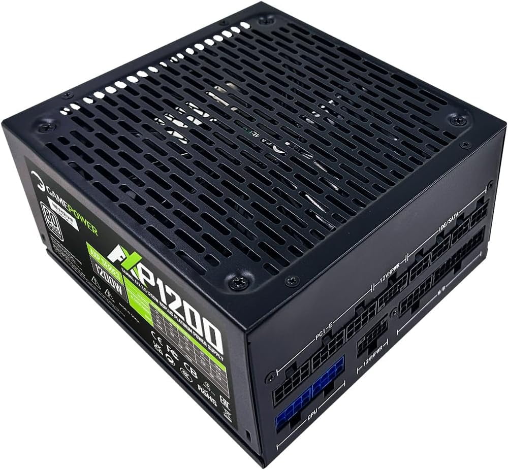 GAMEPOWER AXP-1200 Gen5 PCIe 5.0 & ATX 3.0 Gaming Pc Power Supply, 1200W Full Modular PSU, 80 ...