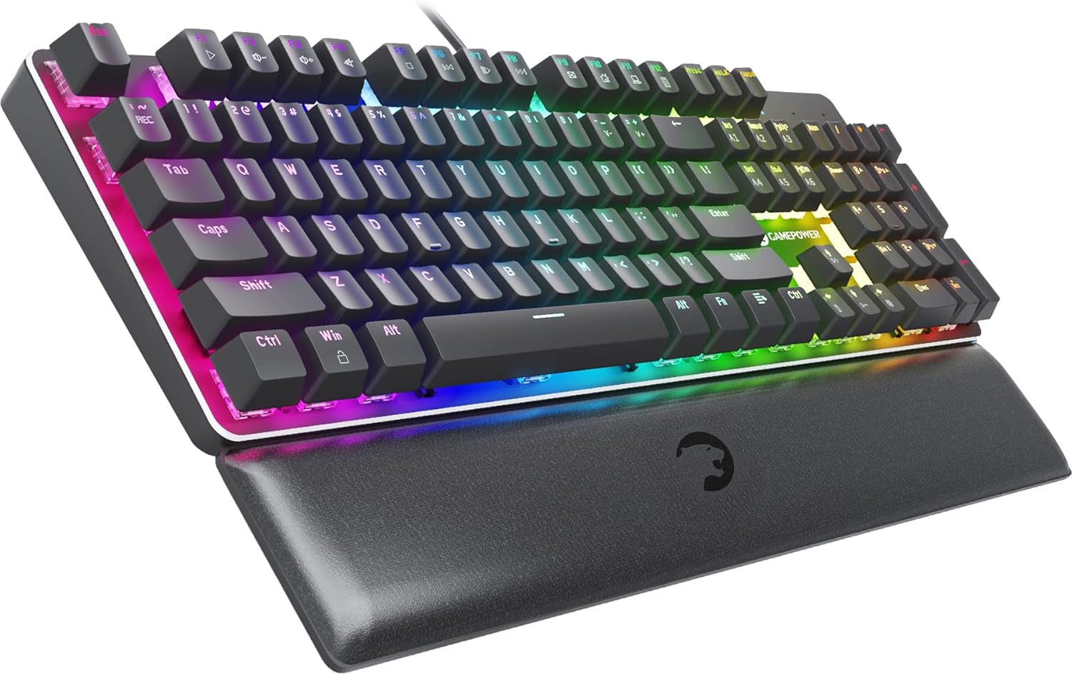 GAMEPOWER Ogre RGB Mechanical Gaming Keyboard, 104 Full Anti Ghosting ...
