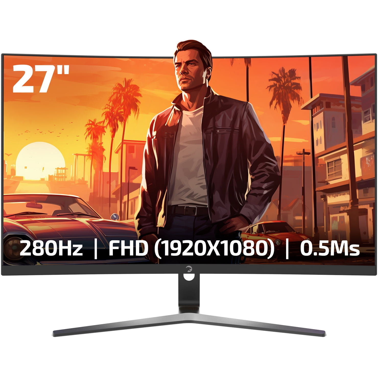 GAMEPOWER V80 27’ 0.5ms Response Time, 280Hz Refresh Rate, Curved FHD ...