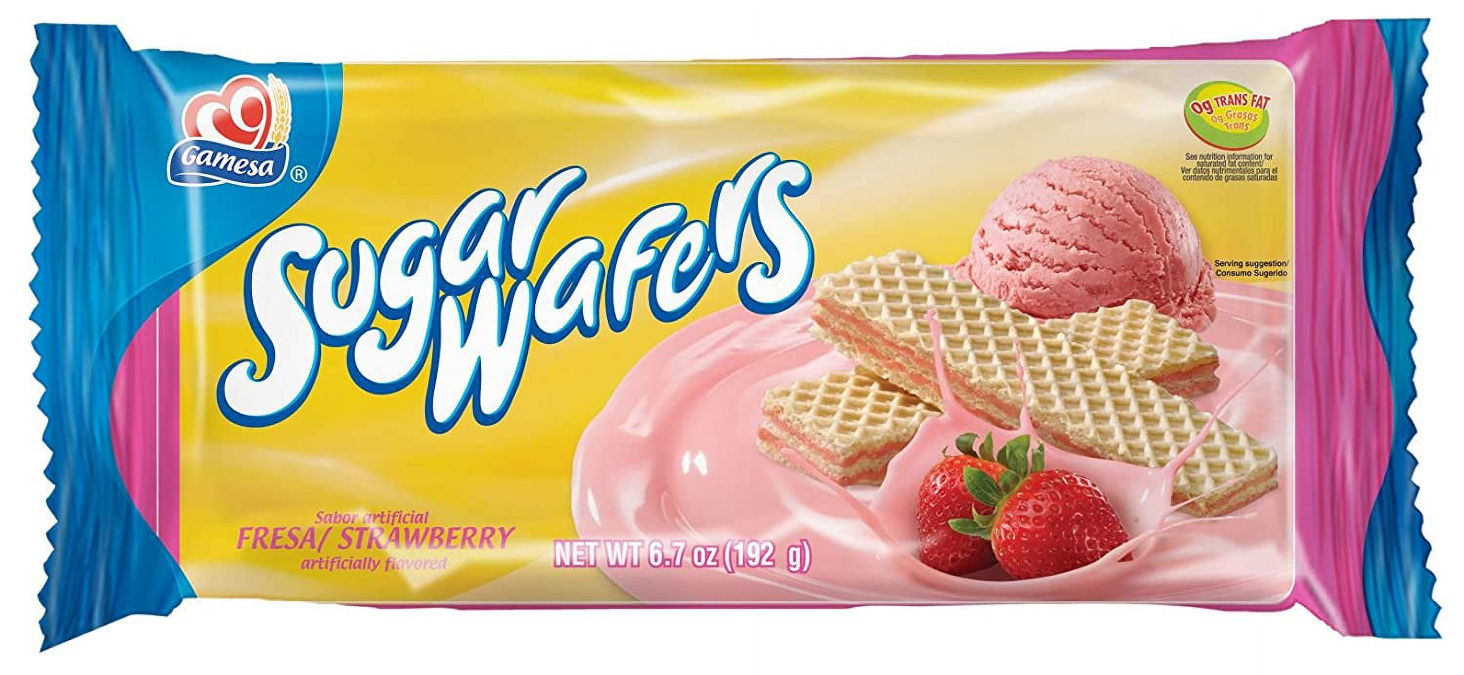 GAMESA Sugar Wafers, Strawberry, 6.70 Ounce (Pack of 12) - Walmart.com