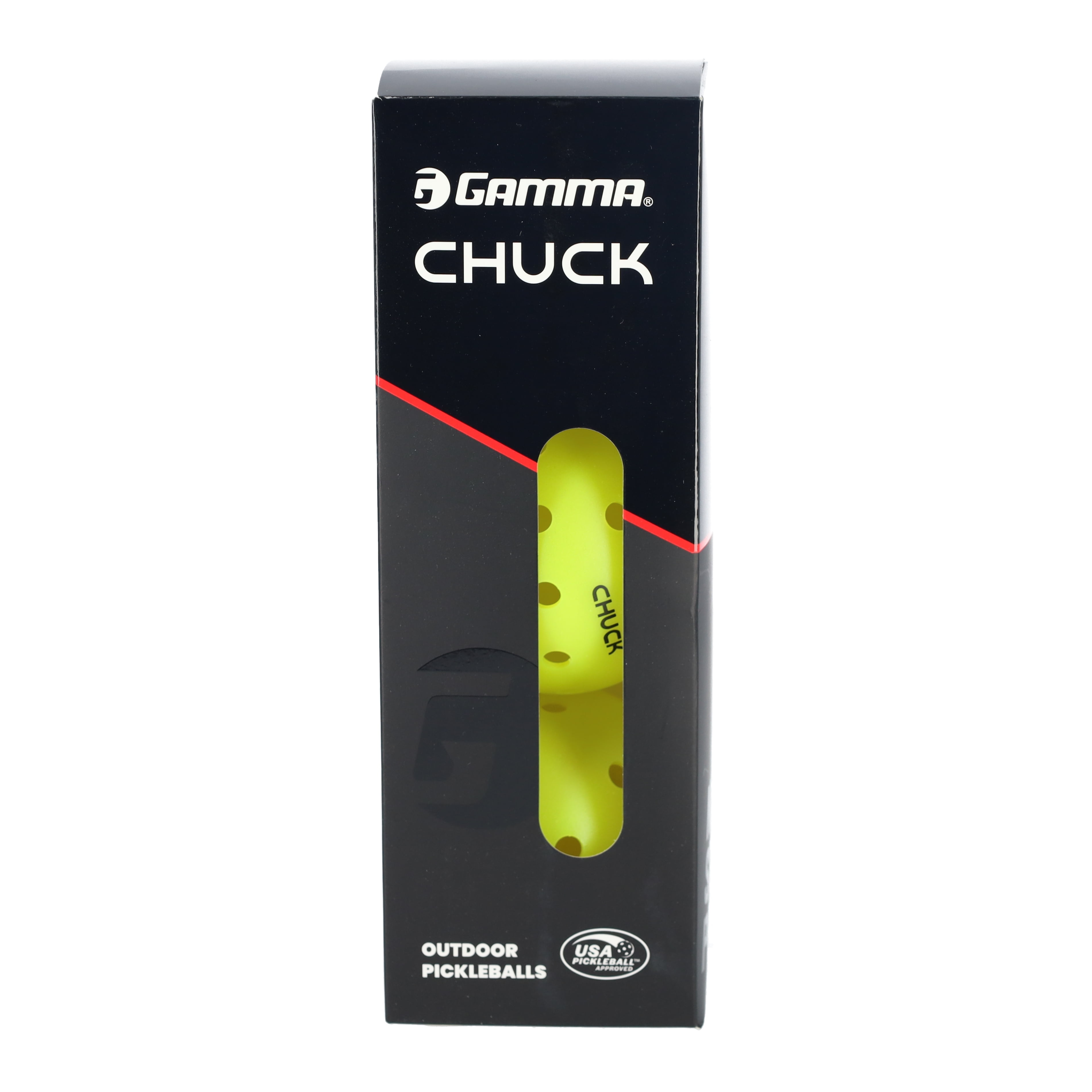 GAMMA Chuck Tournament Pickleballs for Outdoor Play, Symmetrical 38 ...