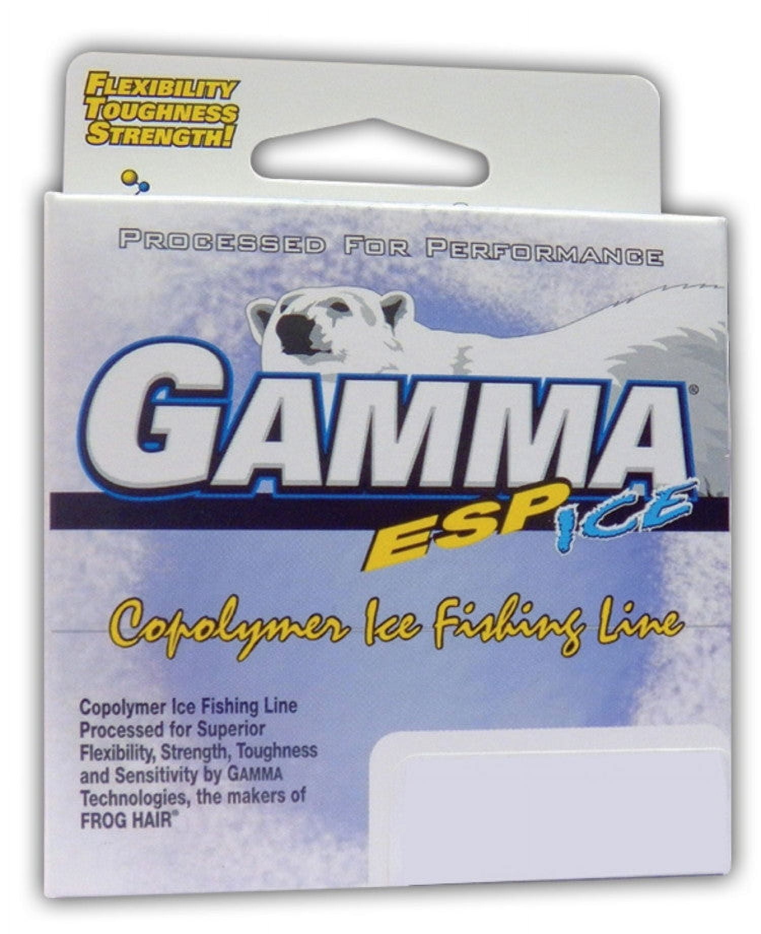 GAMMA Copolymer ESP Ice Fishing Line, Yellow, 110yd, 2lb - Walmart.com