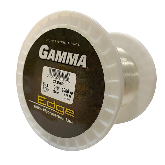 GAMMA Edge Fluorocarbon Fishing Line Bulk Spool, Clear, 16lb - Walmart ...