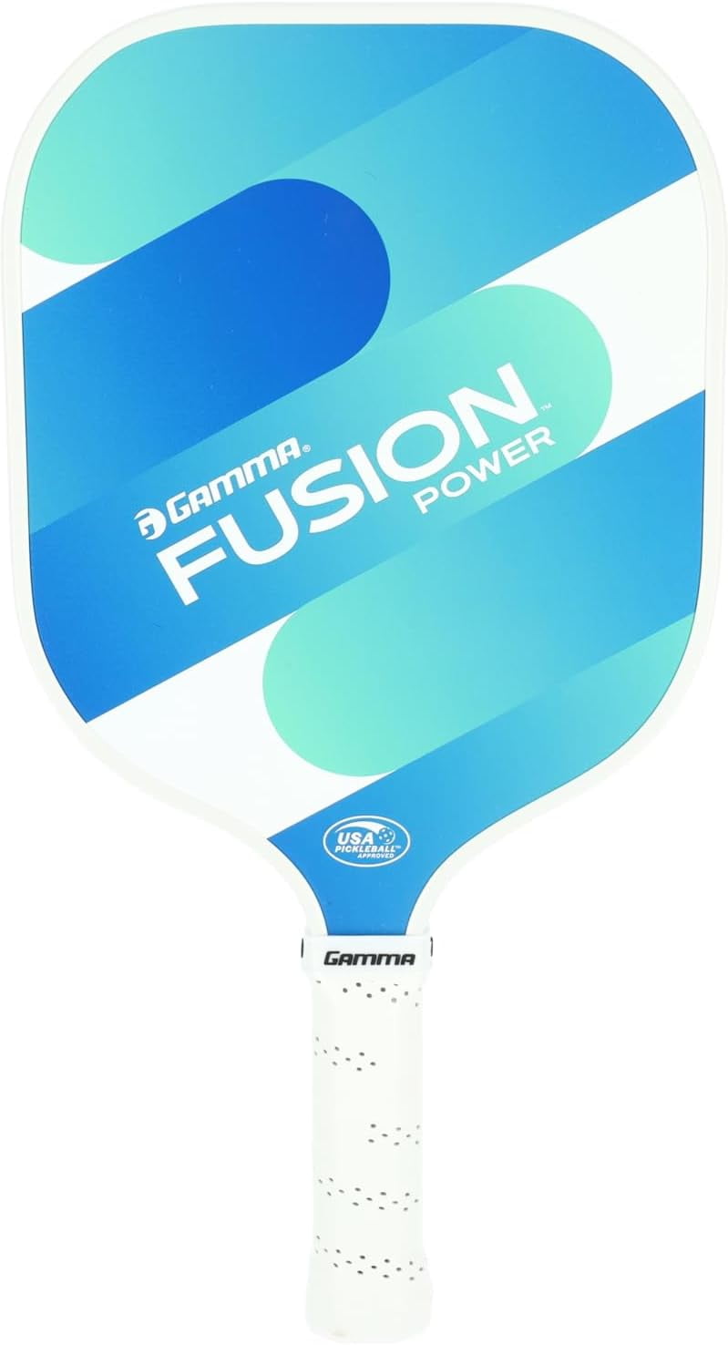 GAMMA Fusion Power Pickleball Paddle, 8.25 in. Wide Fiberglass Surface ...