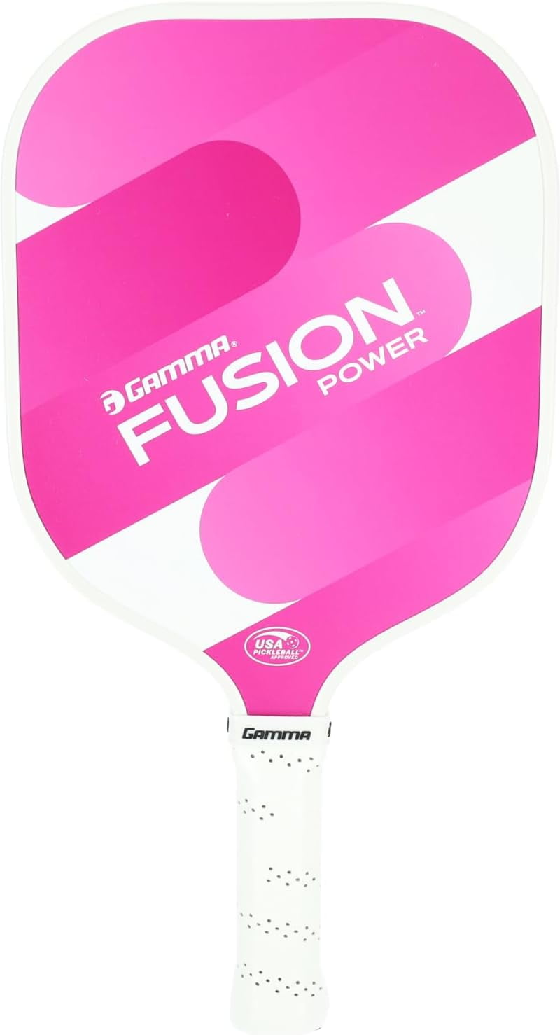 GAMMA Fusion Power Pickleball Paddle, 8.25 in. Wide Fiberglass Surface ...