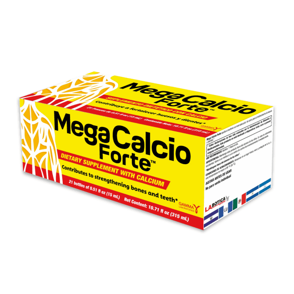 GAMMA Mega Calcio Forte 0.51(15ml)per bottle|For Bone Health- 21 ...