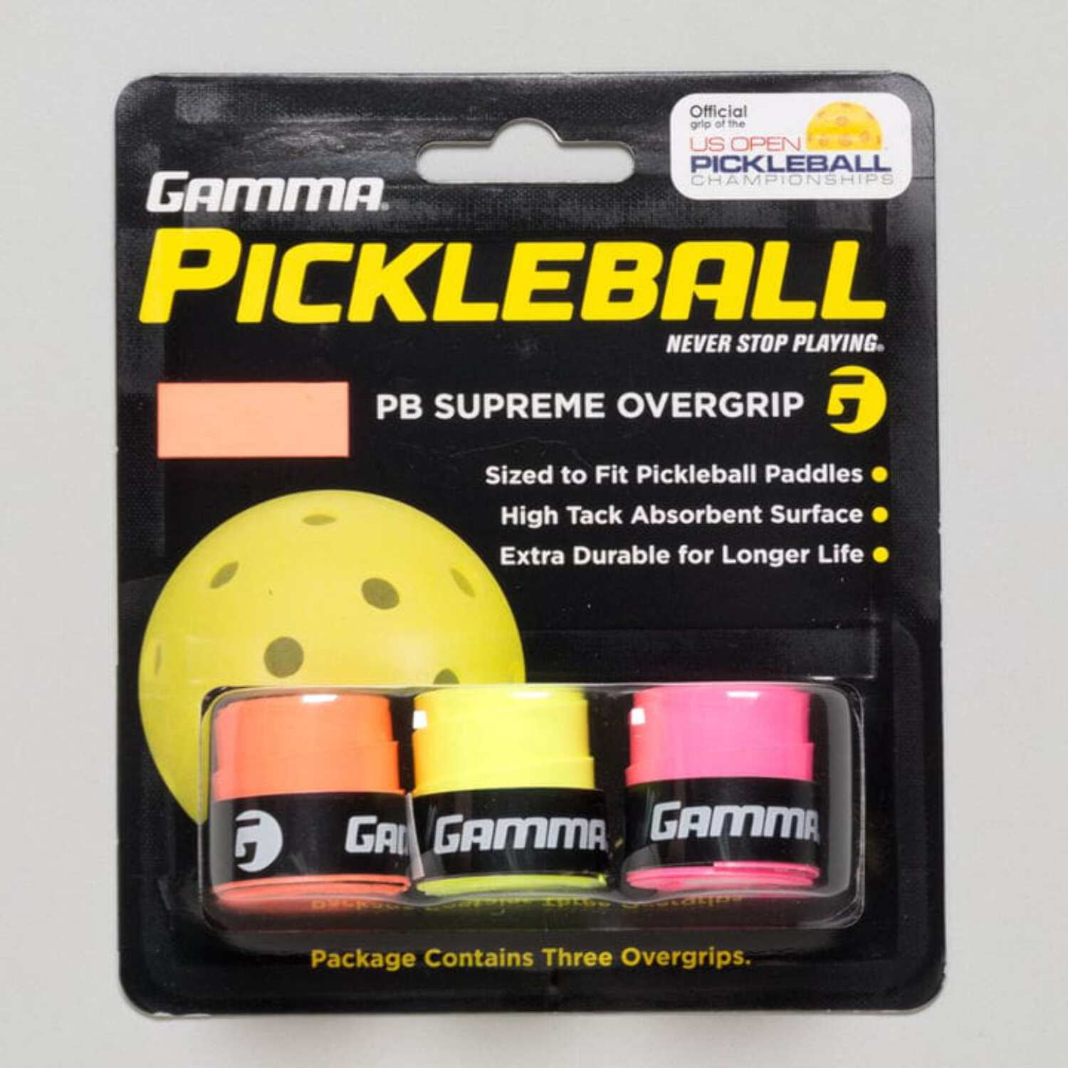 GAMMA PB Supreme Overgrip - Neon - Walmart.com