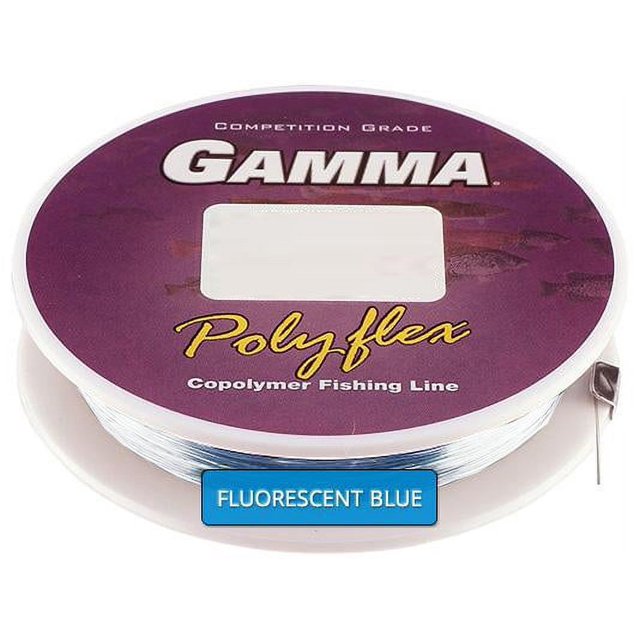 GAMMA Polyflex Copolymer Fishing Line Filler Spool, Fluorescent Blue ...