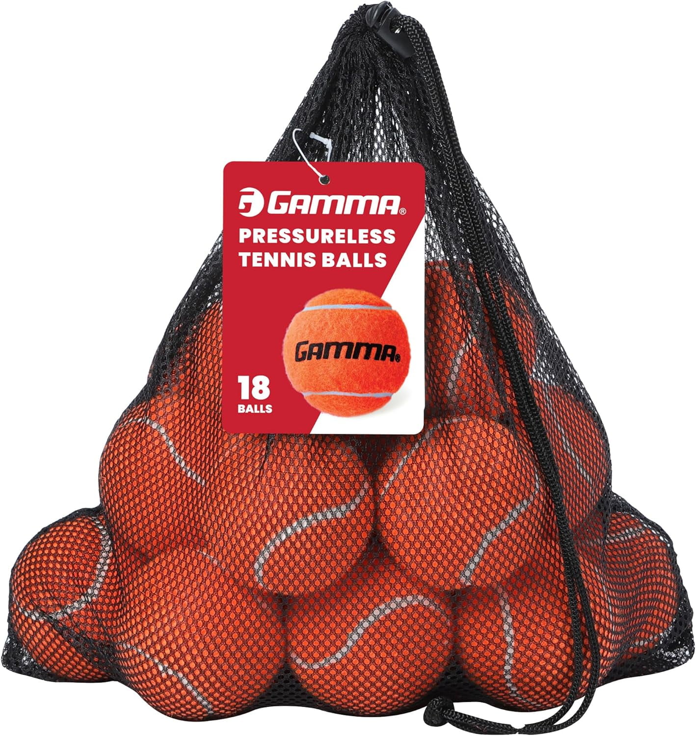 GAMMA Pressureless Tennis Balls, Orange, Bag of 18 - Walmart Business ...