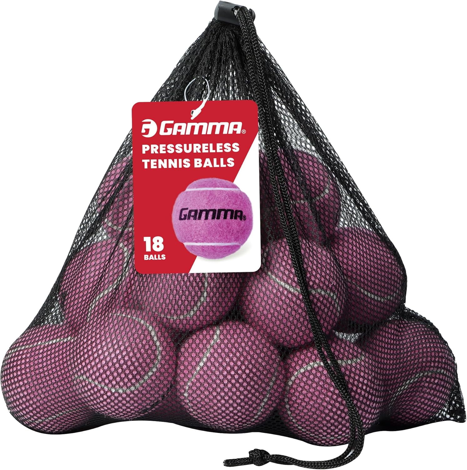GAMMA Pressureless Tennis Balls, Pink, Bag of 18 - Walmart.com
