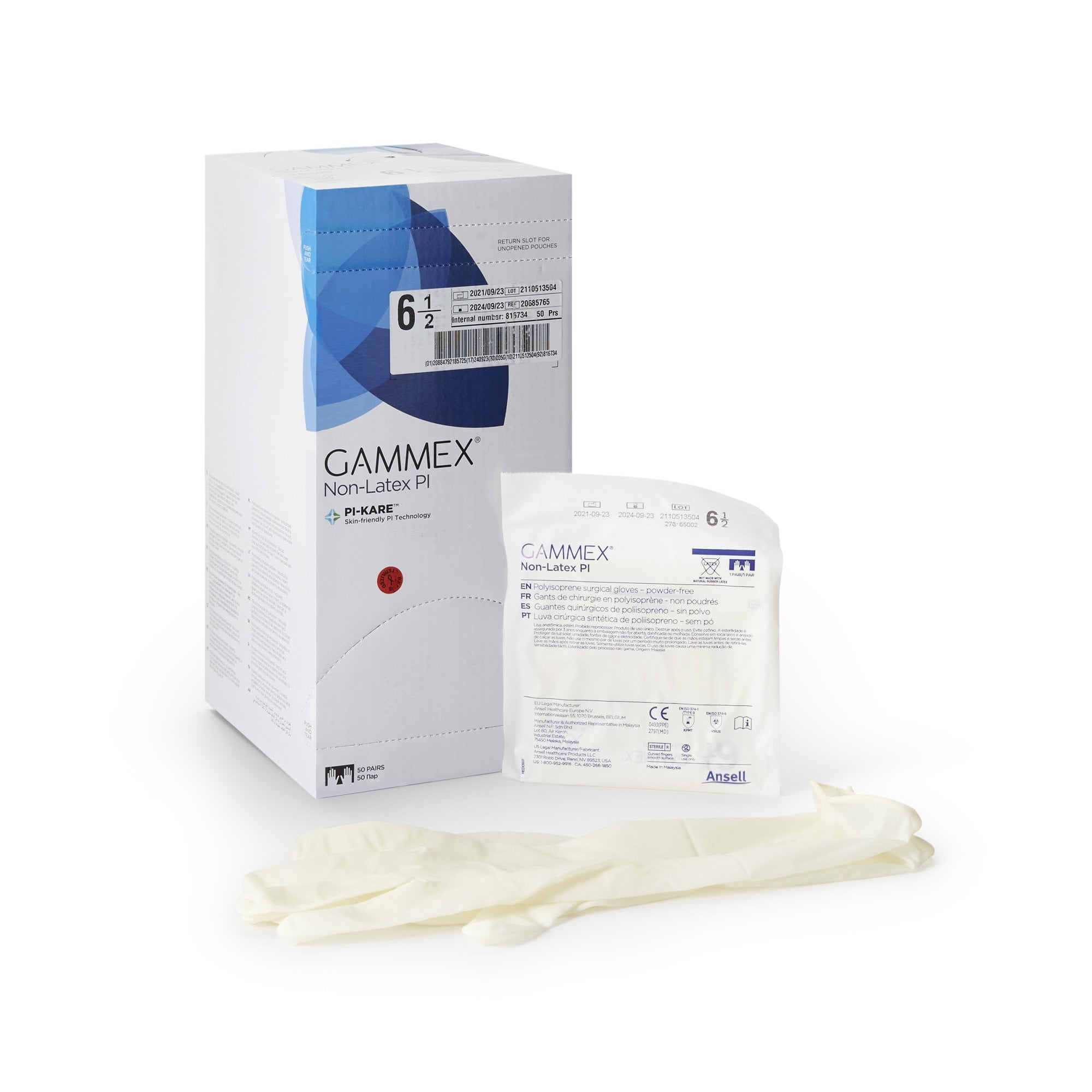 GAMMEX Non-Latex PI Disposable Sterile Polyisoprene Surgical Glove ...