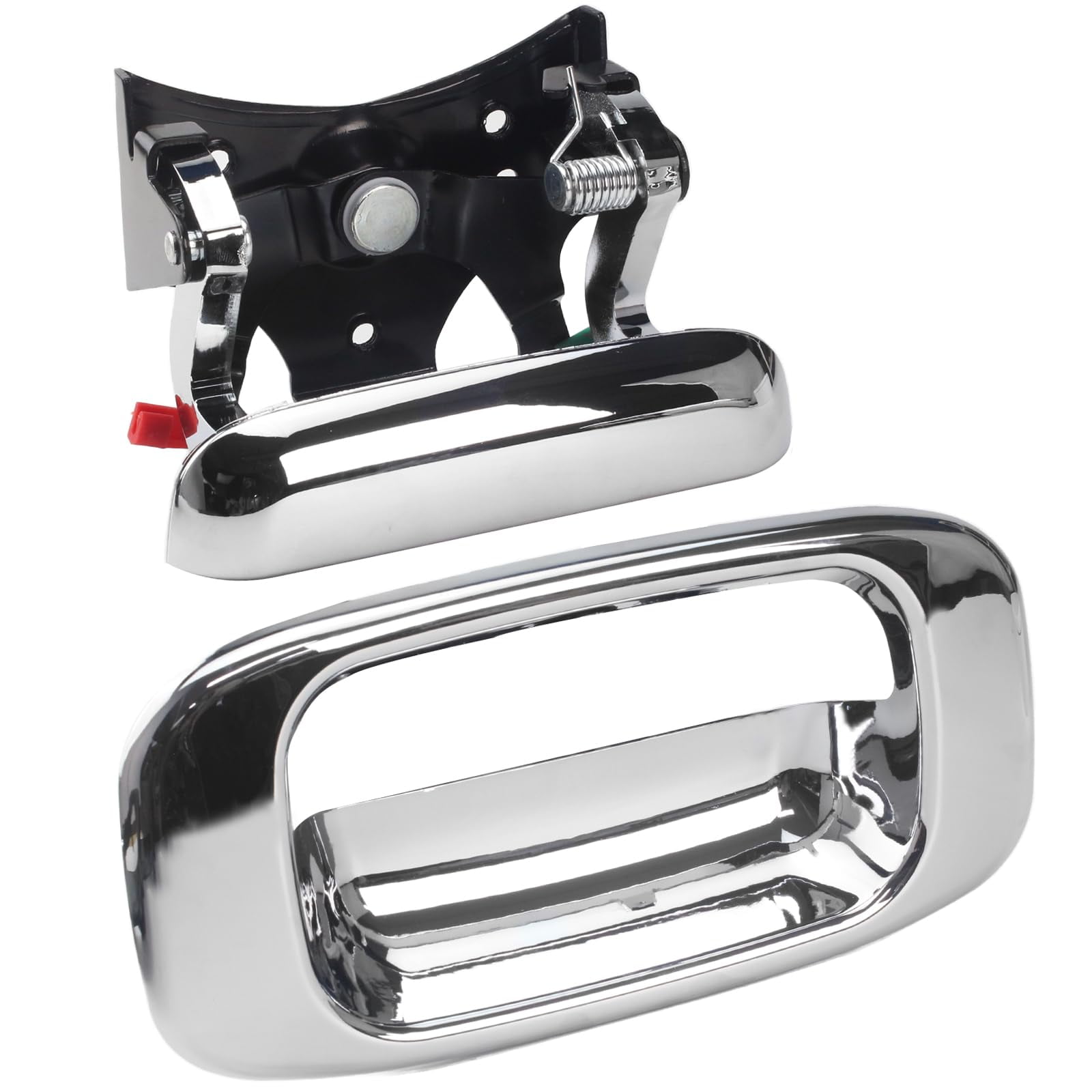 GAMPRO Tailgate Handle Latch SSF20 and Bezel Trim with Rod Clips for ...