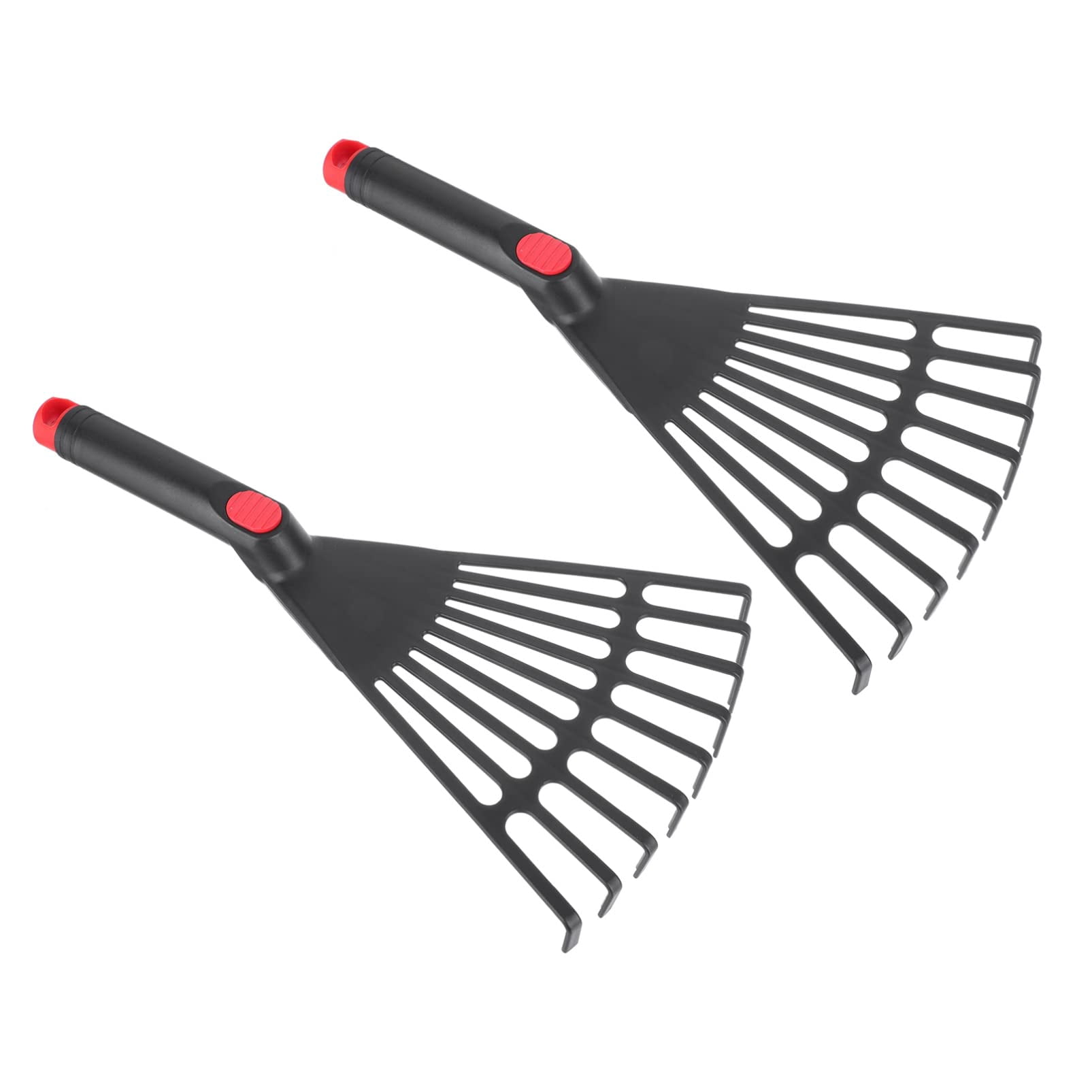 GANAZONO Hand Tools 2pcs Garden Leaf Rake Poly Shrub Rake Gardening ...