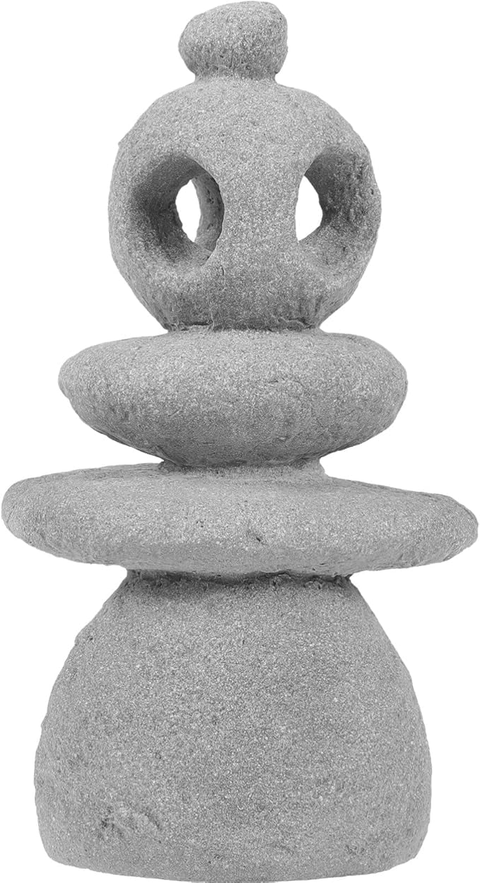 GANAZONO Zen Stones Handmade Rocks Statues Bonsai River Stone Rock ...