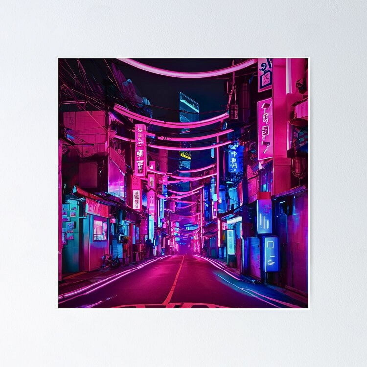 GANGNAM CYBERPUNK SEOUL RICH STREET Poster, 24x36 UNFRAMED - Walmart.com