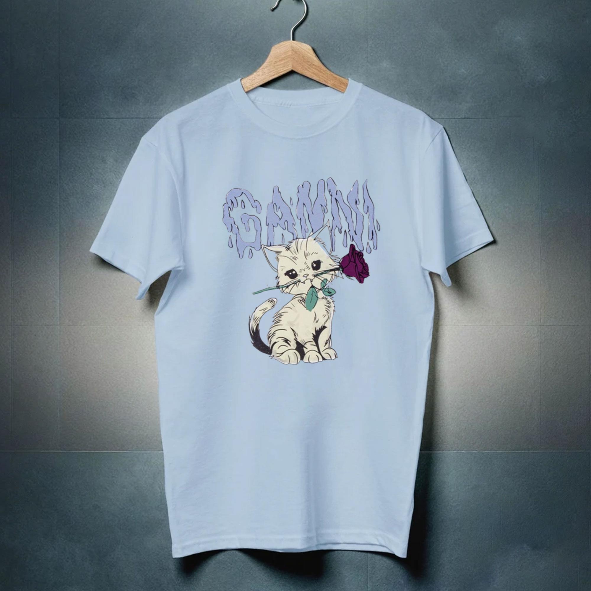 GANNI RELAXED CAT T-SHIRT - LIMITED EDITION - 7 COLOR OPTIONS - NEW ...