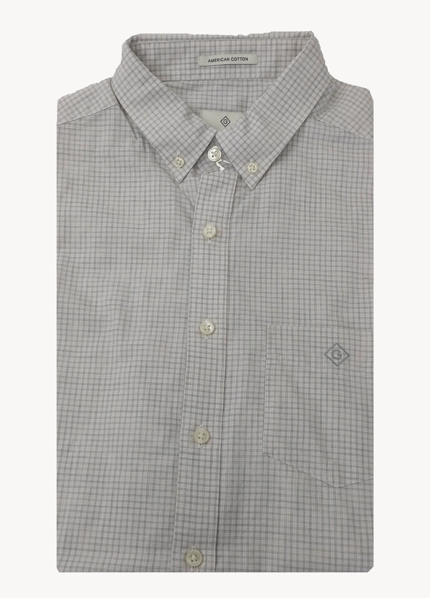 GANT DIAMOND G Men's Blossom Royal Oxford Check Fitted BD 303712 Size M ...