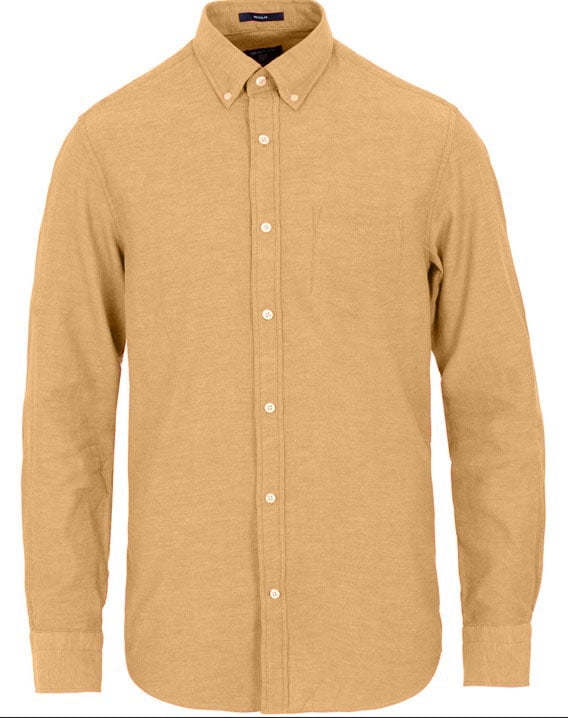 GANT Ivy Gold Windblown Flannel Button Down Shirt 3021330 Size M ...