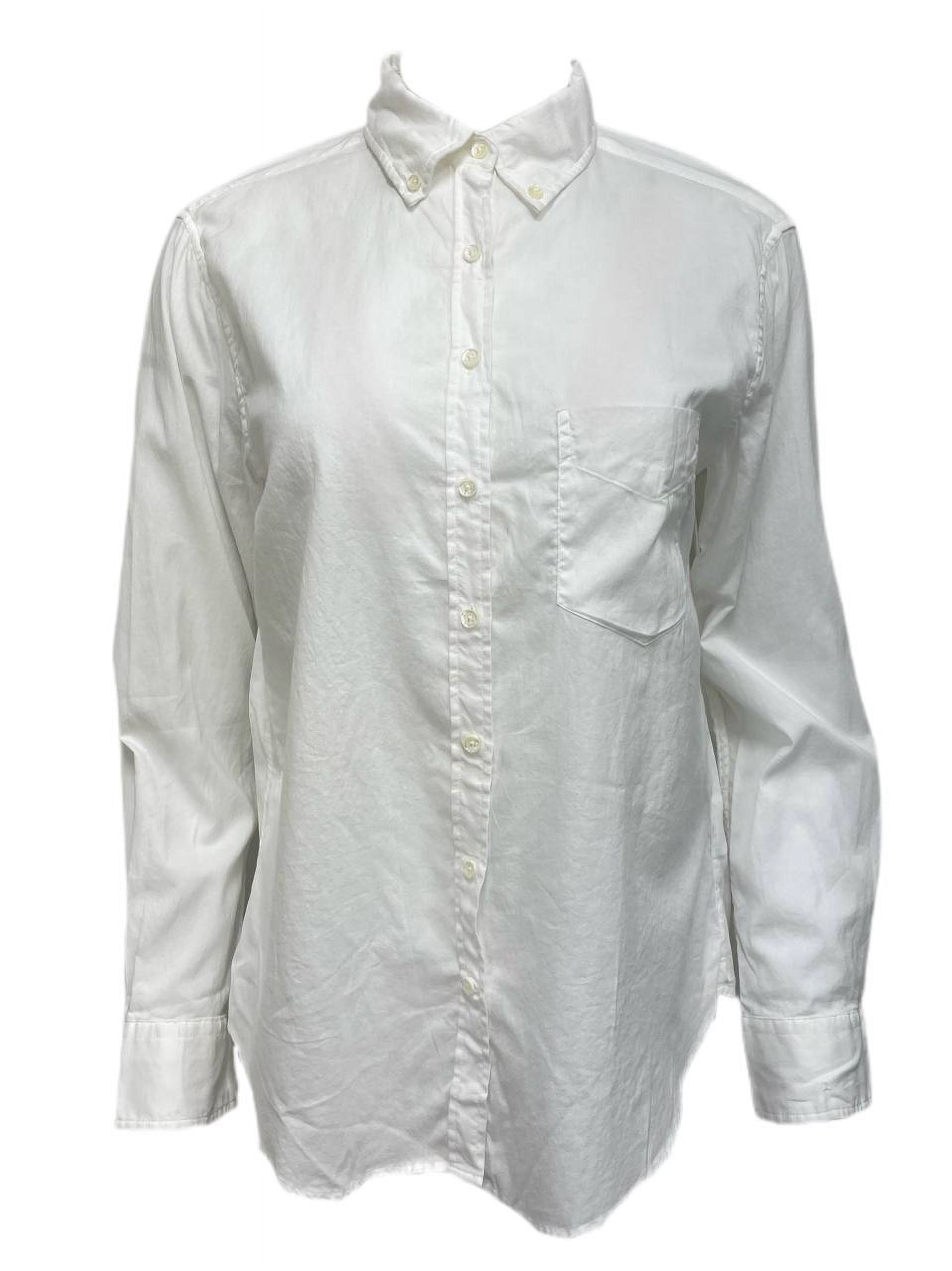 GANT Rugger Women's Cotton Windblown Oxford Shirt 450882, White, L ...