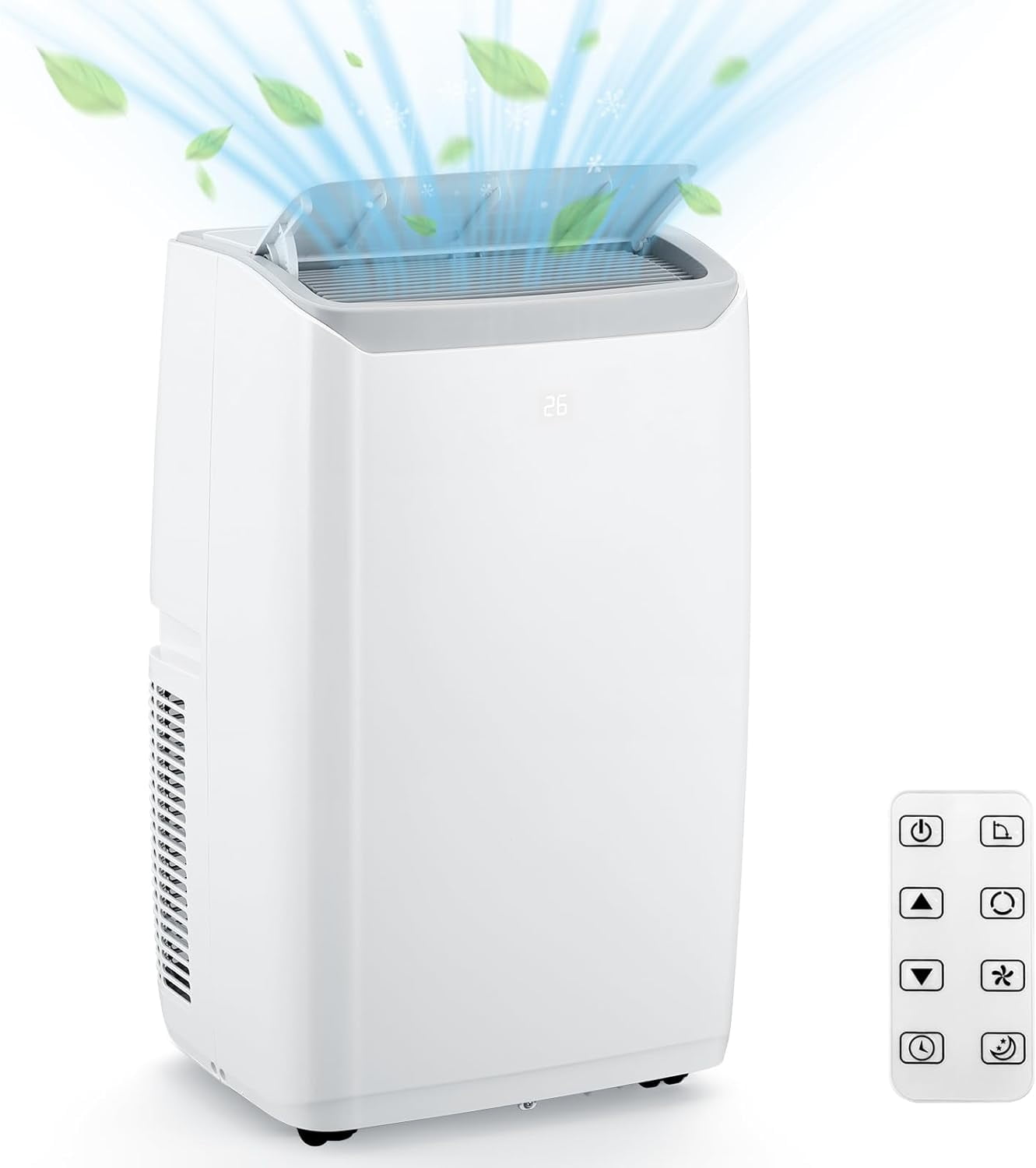 GAOMON 12000 BTU Portable Air Conditioner, Cools Up to 550 Sq. Ft, 24H ...