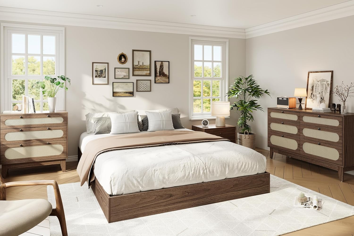 GAOMON 41 Inch Twin XL Wood Platform Bed Frame,Wooden Bed Frame Without ...