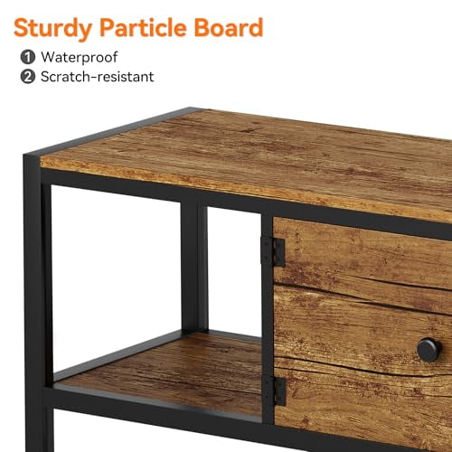 GAOMON 65" TV Stand for TV up to 75 Inches, Large TV Console Table with ...