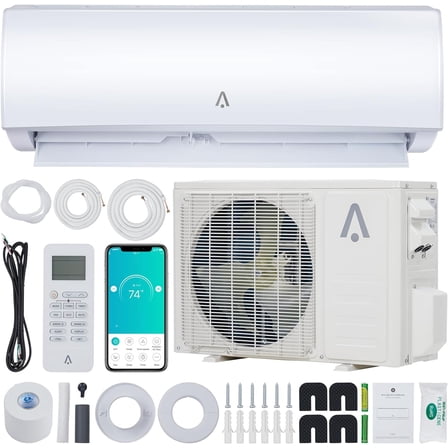 Daizuki 9000 BTU 20 SEER2 Mini Split Air Conditioner Heat Pump Inverter ...