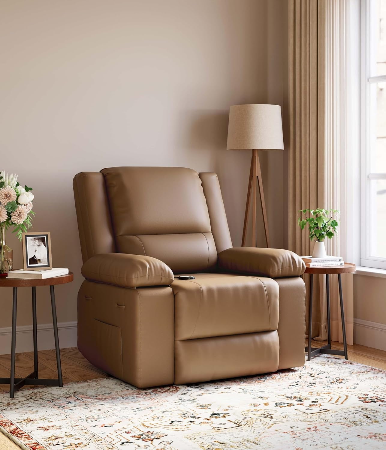 GAOMON Oversized Wide Power Lift Recliner Chair - Heat and Massage ...