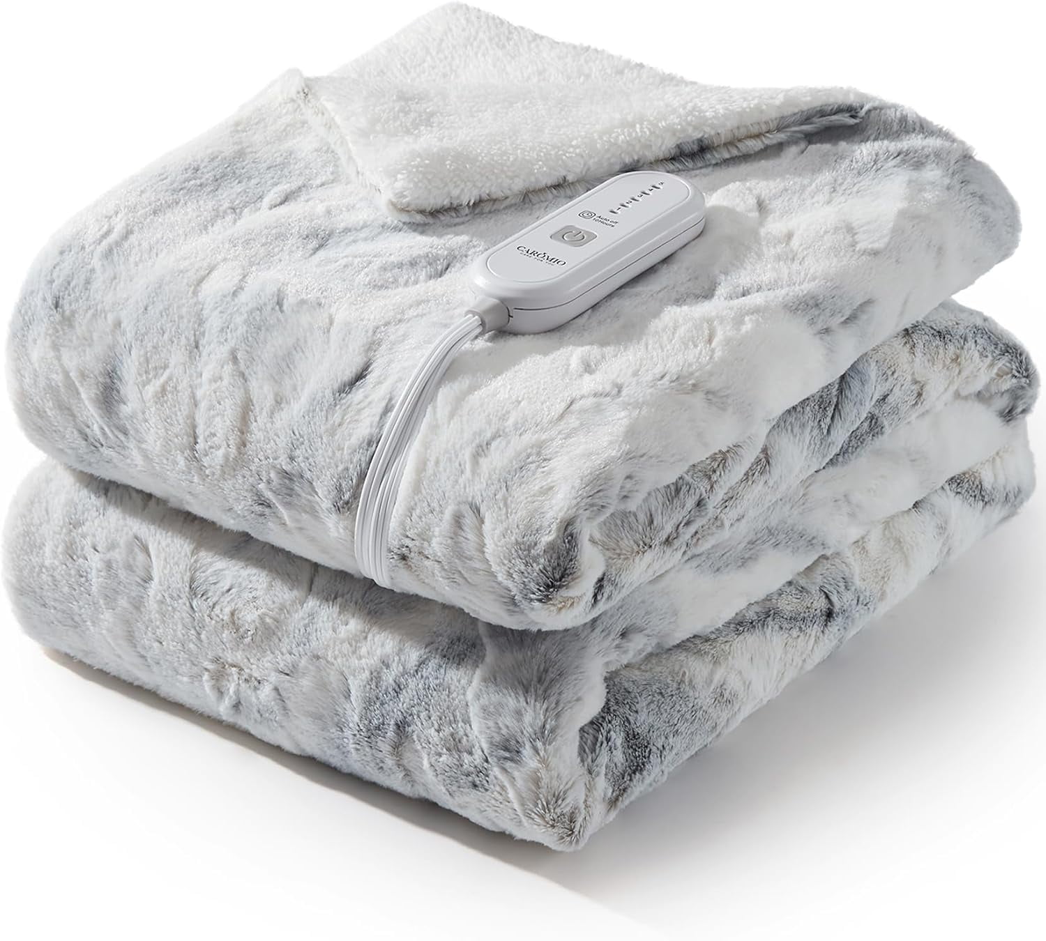 GAOMON Plush Electric Blanket (50“ x 60”) with 5 heat levels and 4 hour ...