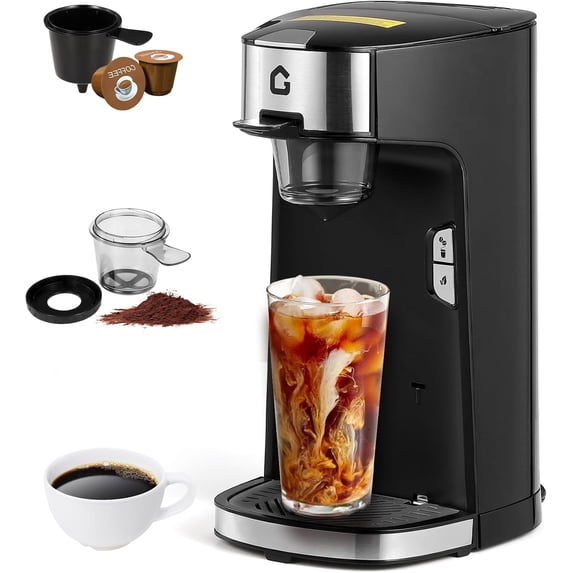 GAOMON Single Serve Coffee Maker - One-Button Fast Brew for Capsule ...