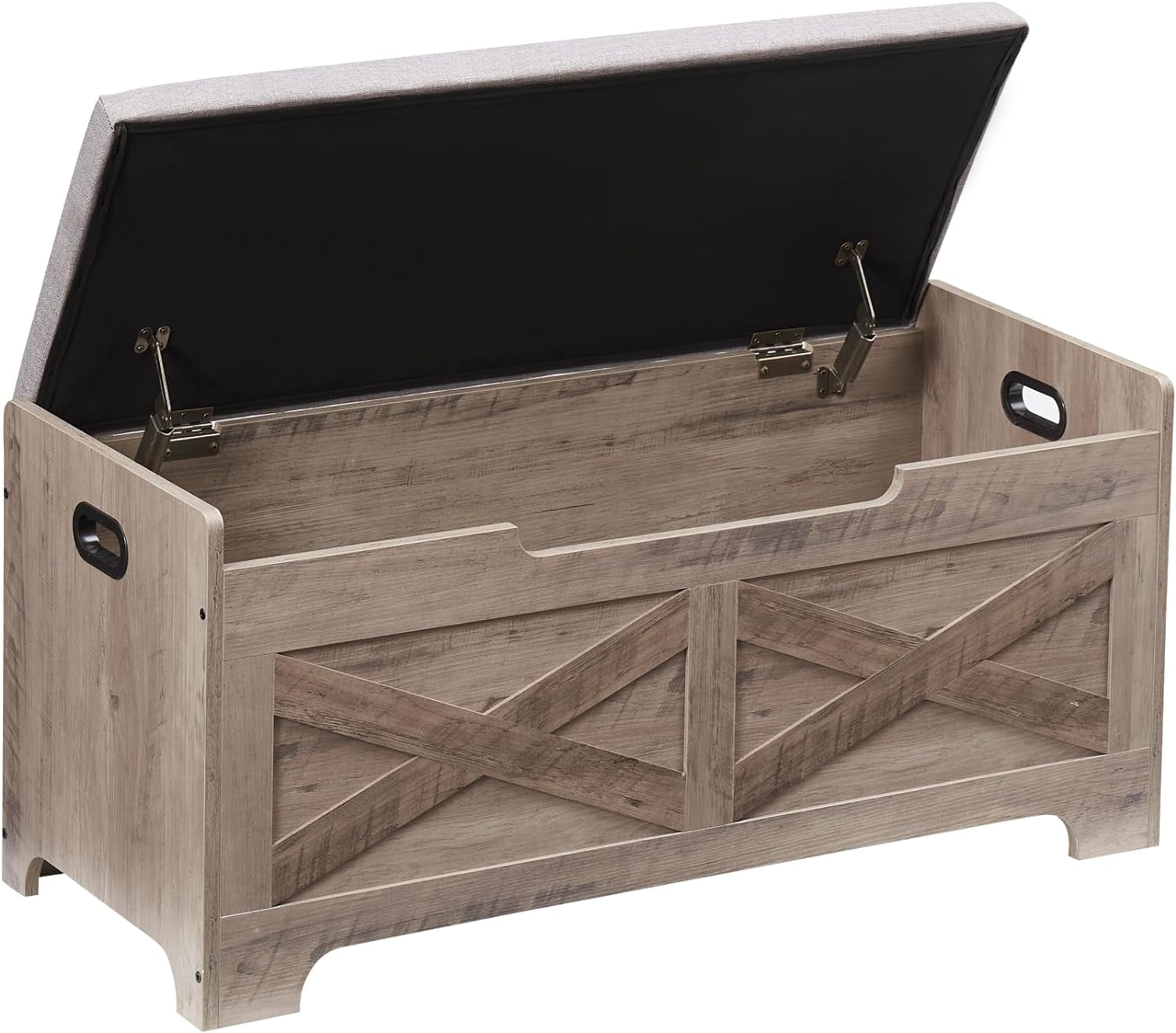 GAOMON Storage Chest, Storage with Safety Hinge, Barn Style Storage ...