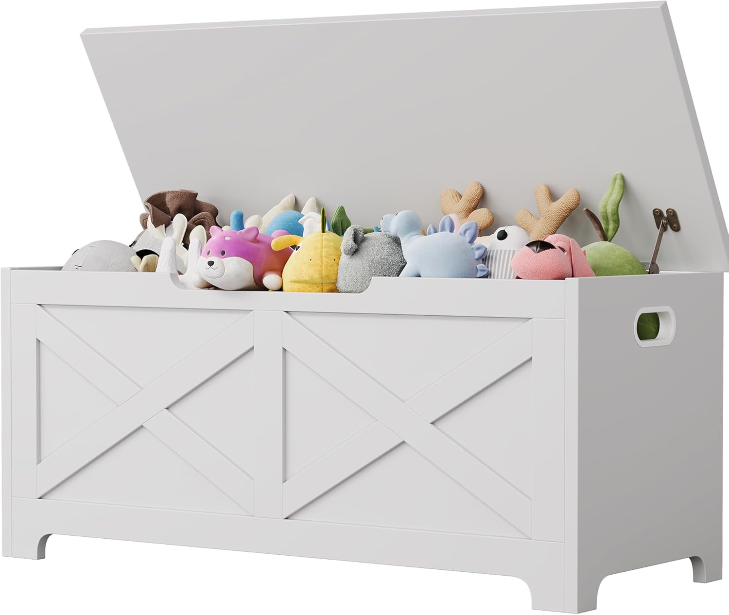 GAOMON Storage Chest, Wooden Toy Storage Bench, Modern Style Lift-Top ...