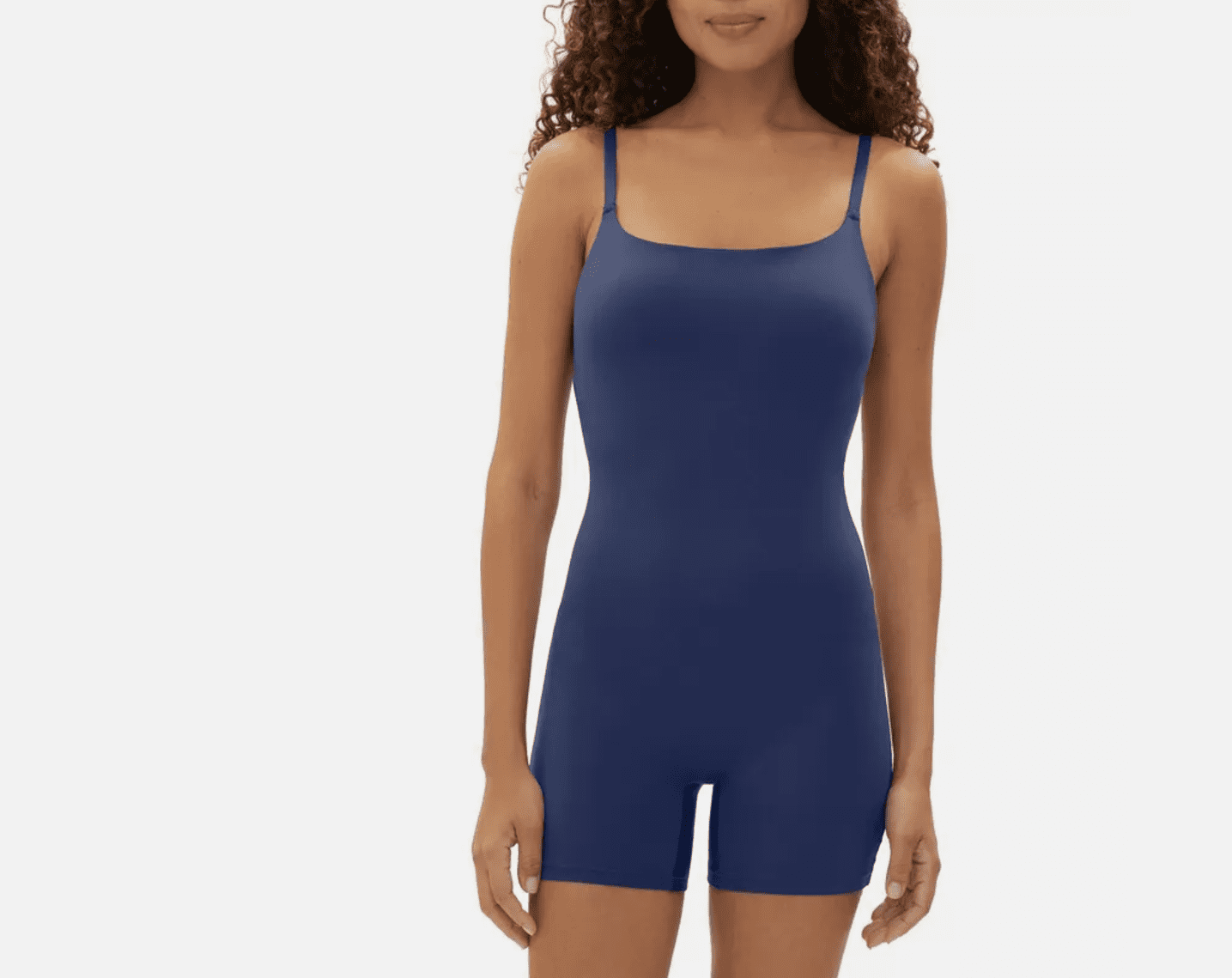 GAP GapBody Women's Super Stretch Shorty Bodysuit, Elysian Blue Large ...
