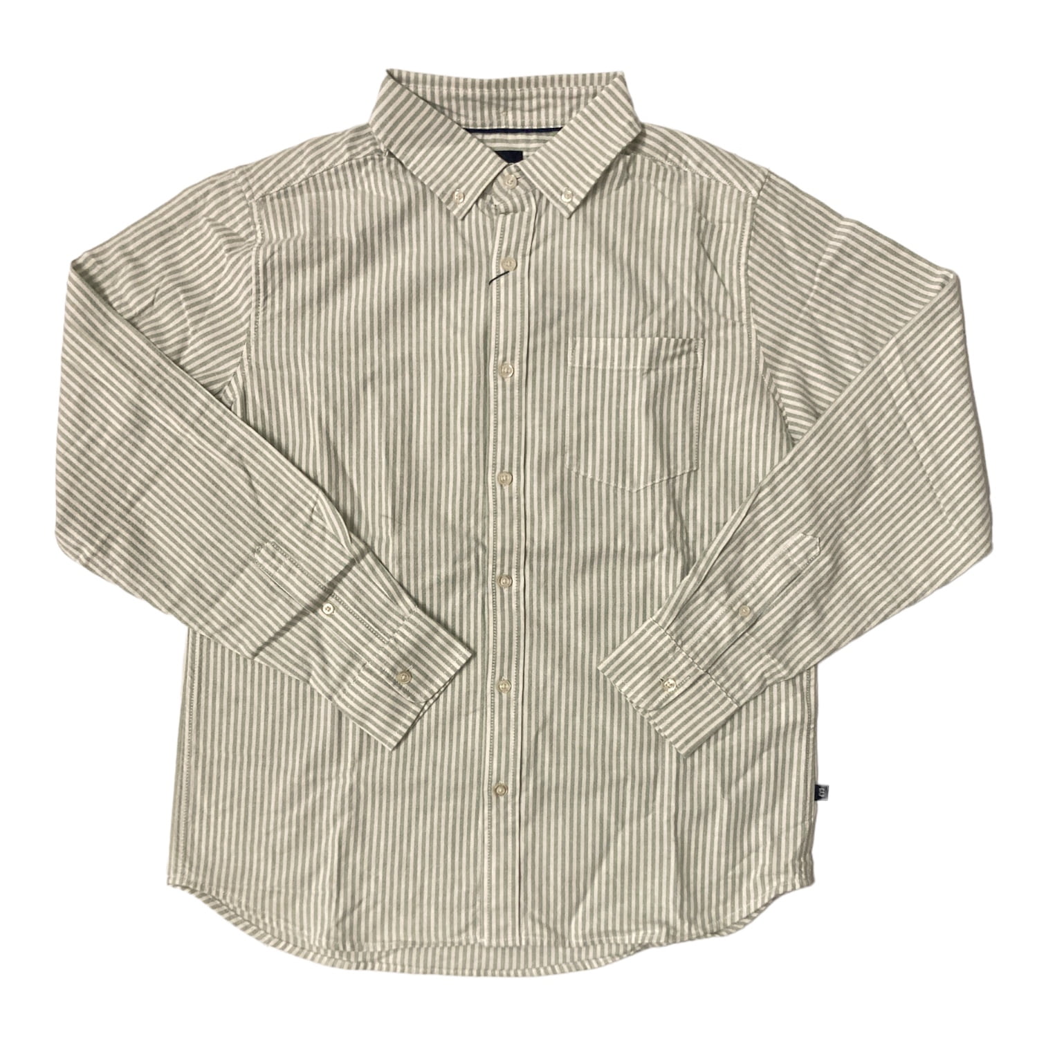 GAP Men's Long Sleeve Collared Button Up Oxford Shirt (Shale Green ...