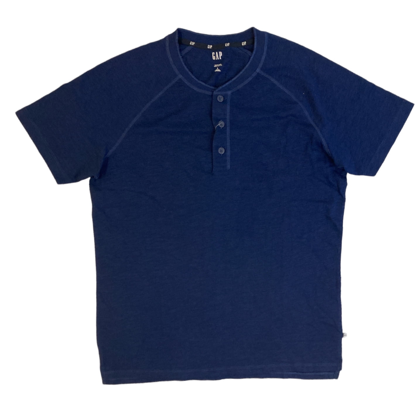GAP Men's Soft Cotton Raglan Short Sleeve Henley Shirt - Walmart.com