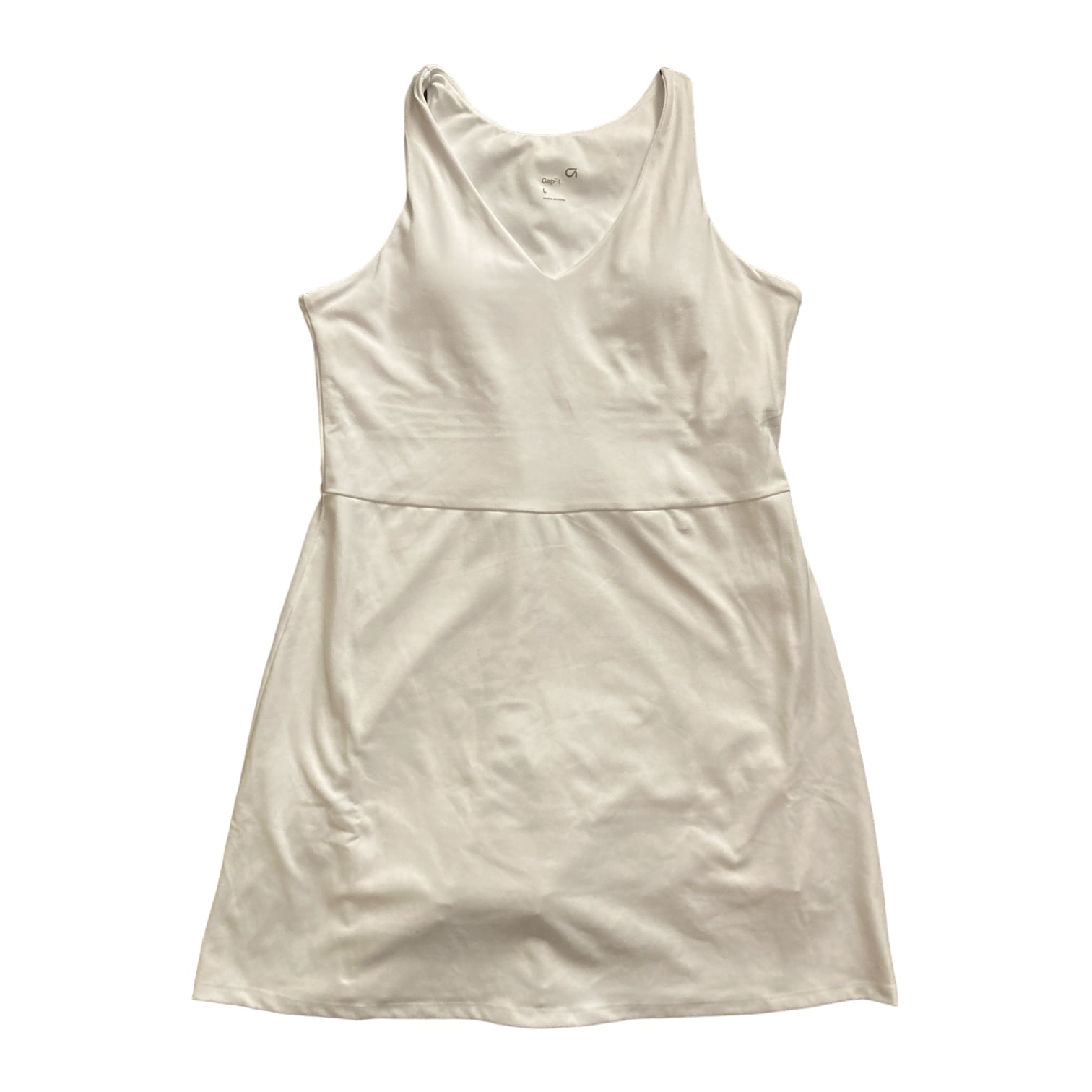 GAPFit Women's Moisture Wicking Shelf Bra Active Tank Dress (Bright White, XXL) - Walmart.com