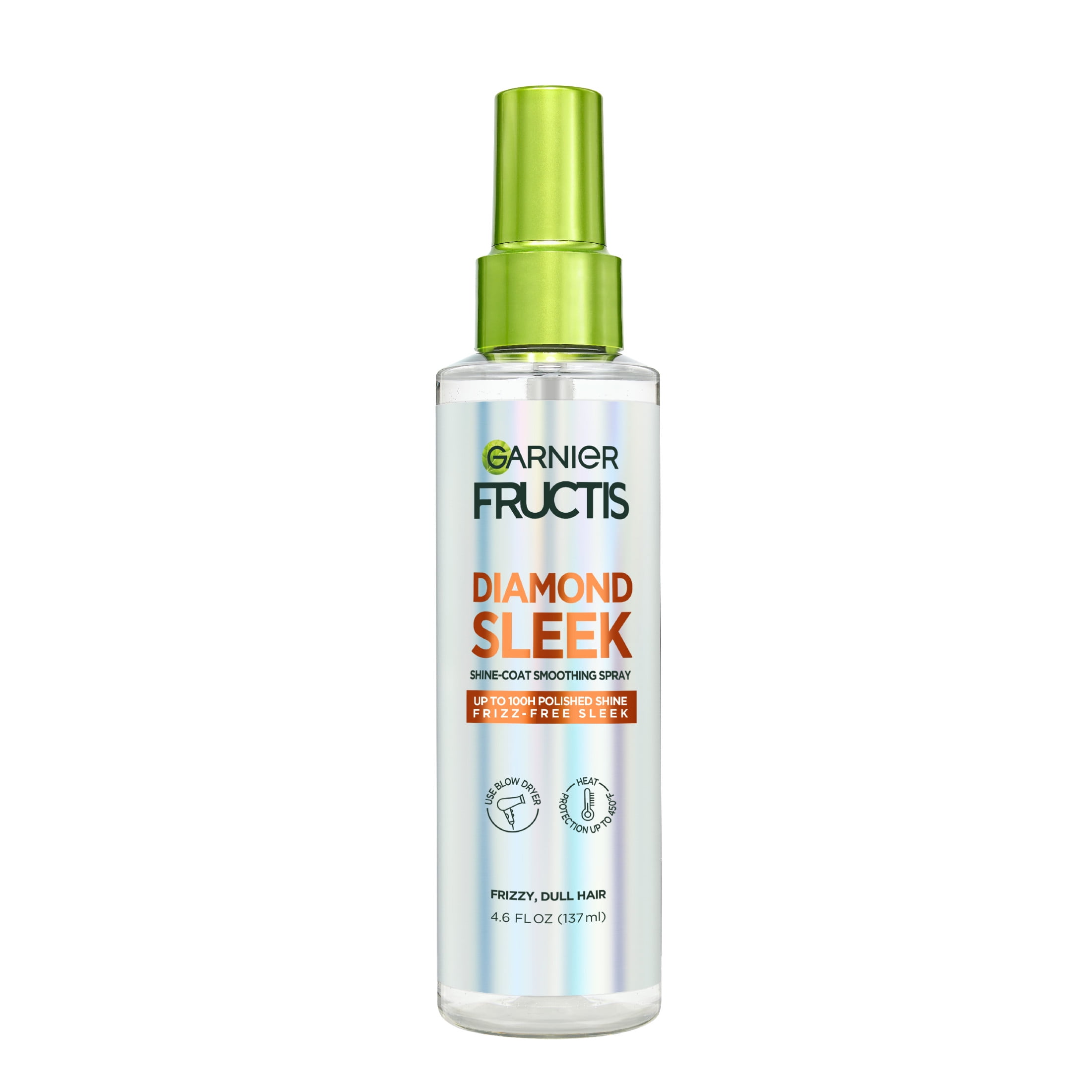 Garnier Fructis Diamond Sleek Shine Spray for Frizzy and Dry Hair, 4.6 ...