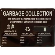 Garbage Day Sign