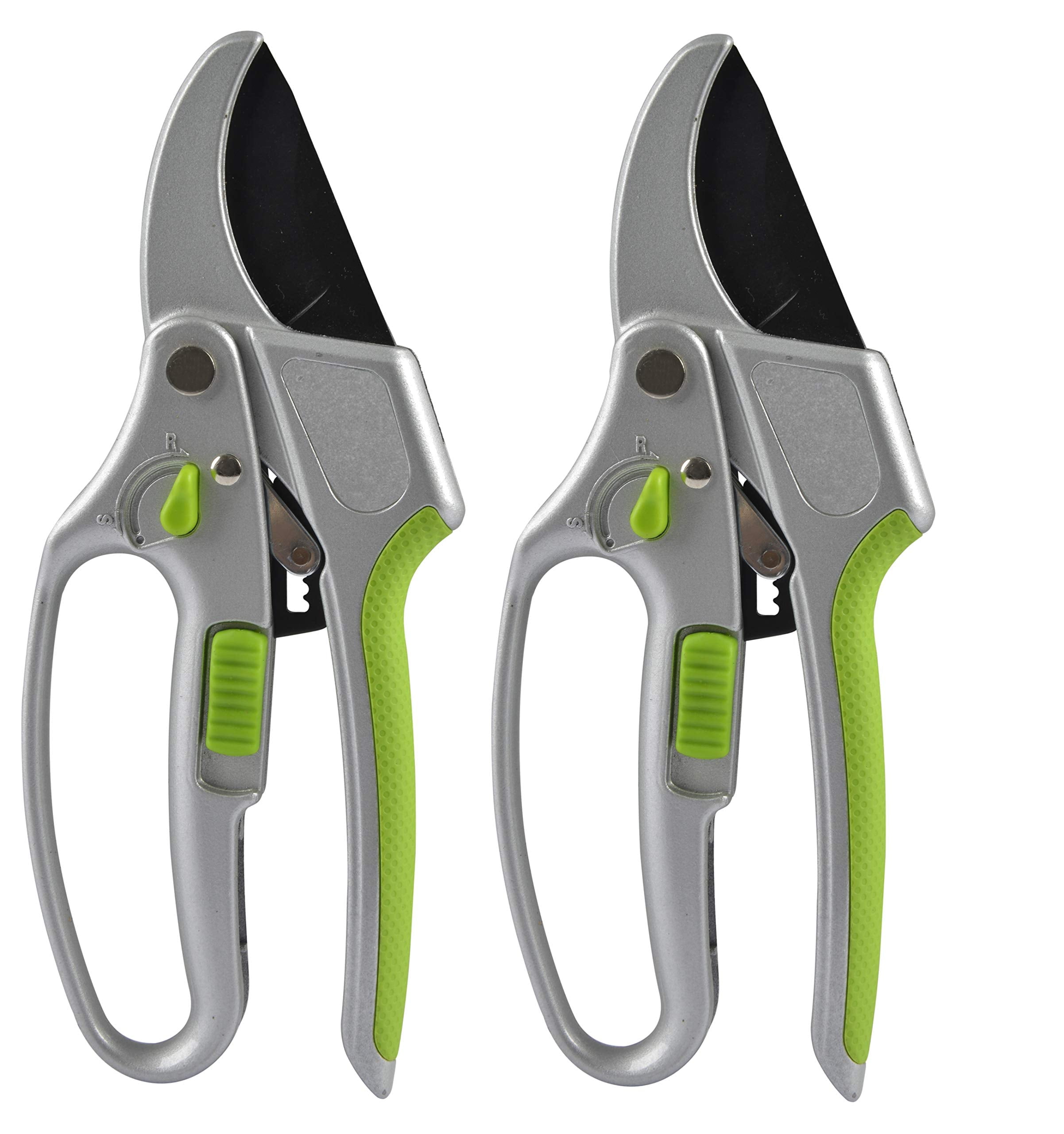 GARDEN GURU Ratchet Hand Pruning Shears - Professional Dual Mode Garden ...