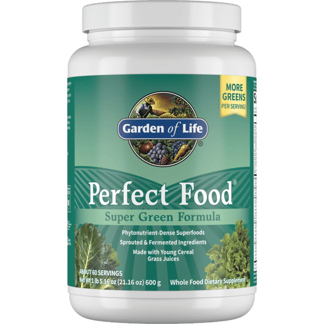 Garden of Life Organic Superfood Powder - Perfect Food Super Green ...