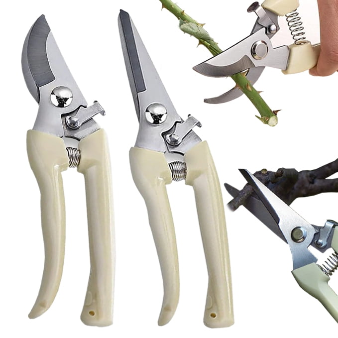 GARDEN SECRETS® (2 pack) Garden Pruning Shears Set Bypass Branch Pruner ...