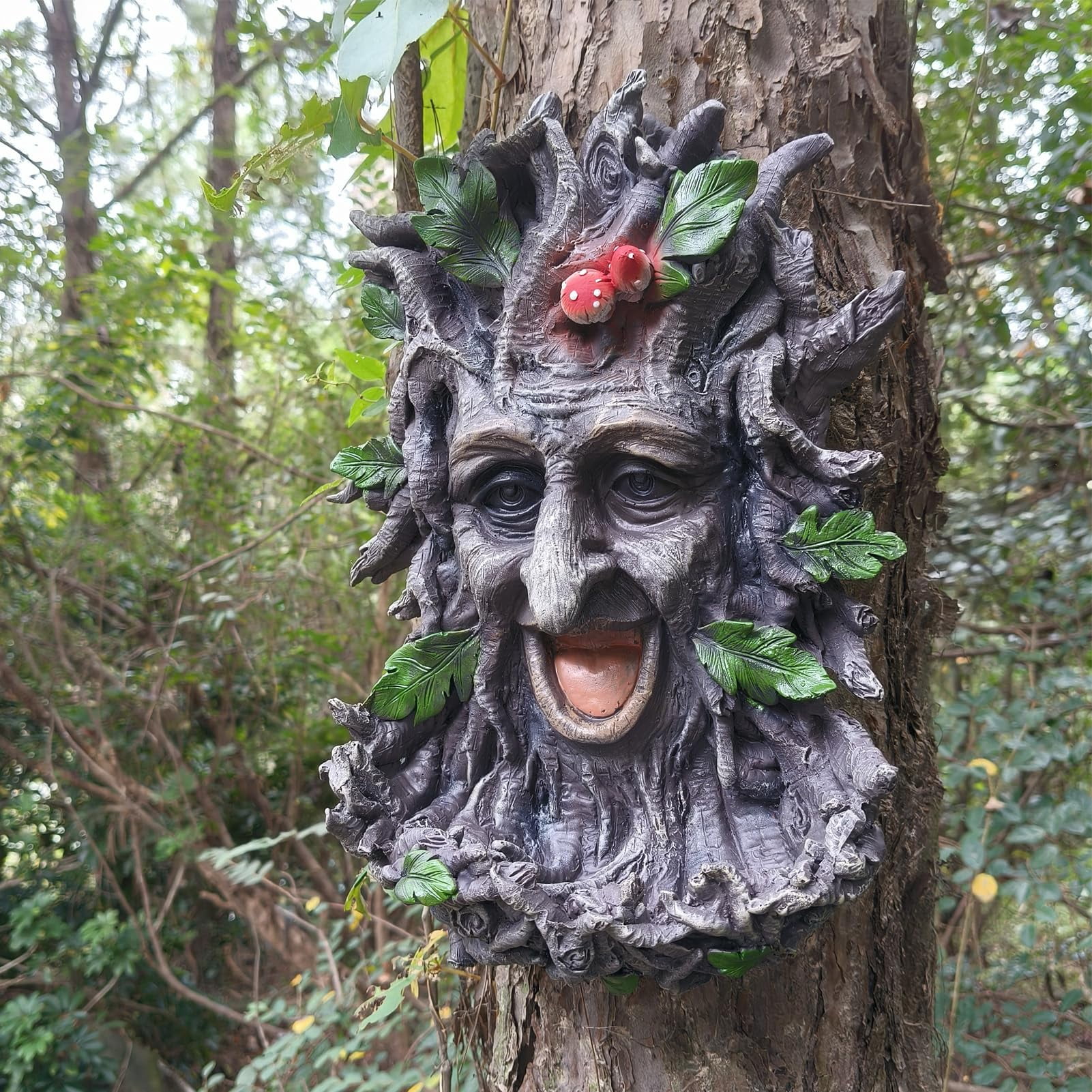 GARDEN WHISPER Tree Faces Bird Feeder Garden Decor Outdoor - Wild Tree ...