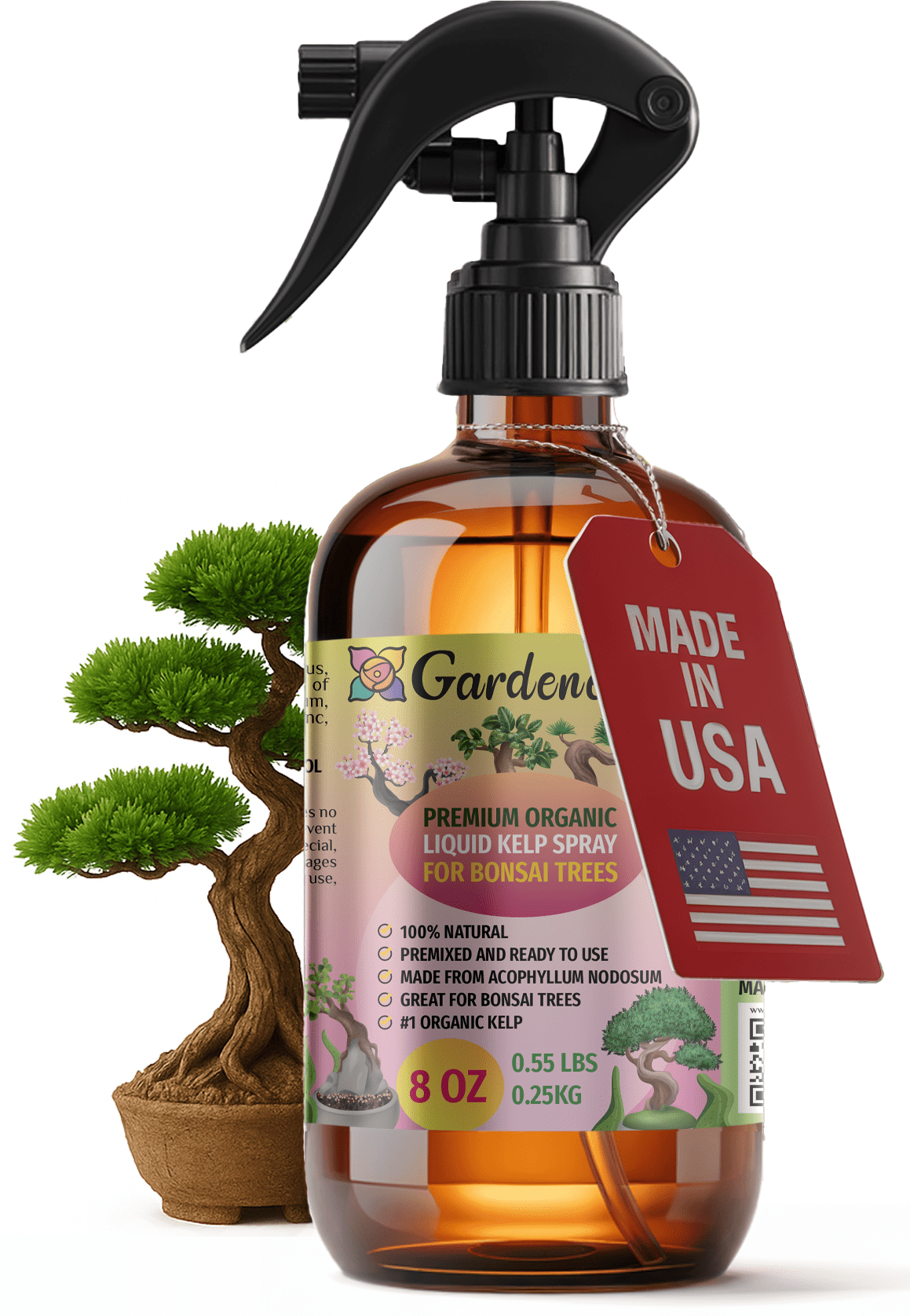 ⭐ GARDENERA Professional Organic Liquid Kelp Spray for BONSAI TREES ...