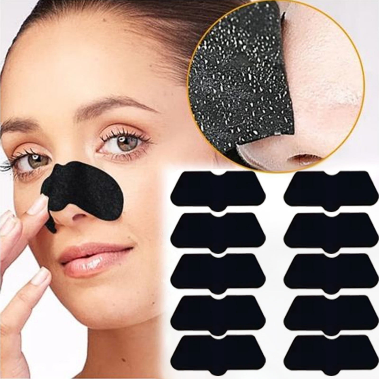 GARENAS 10 Pieces Nose Blackhead Remover Nose Patch Blackhead Removal ...