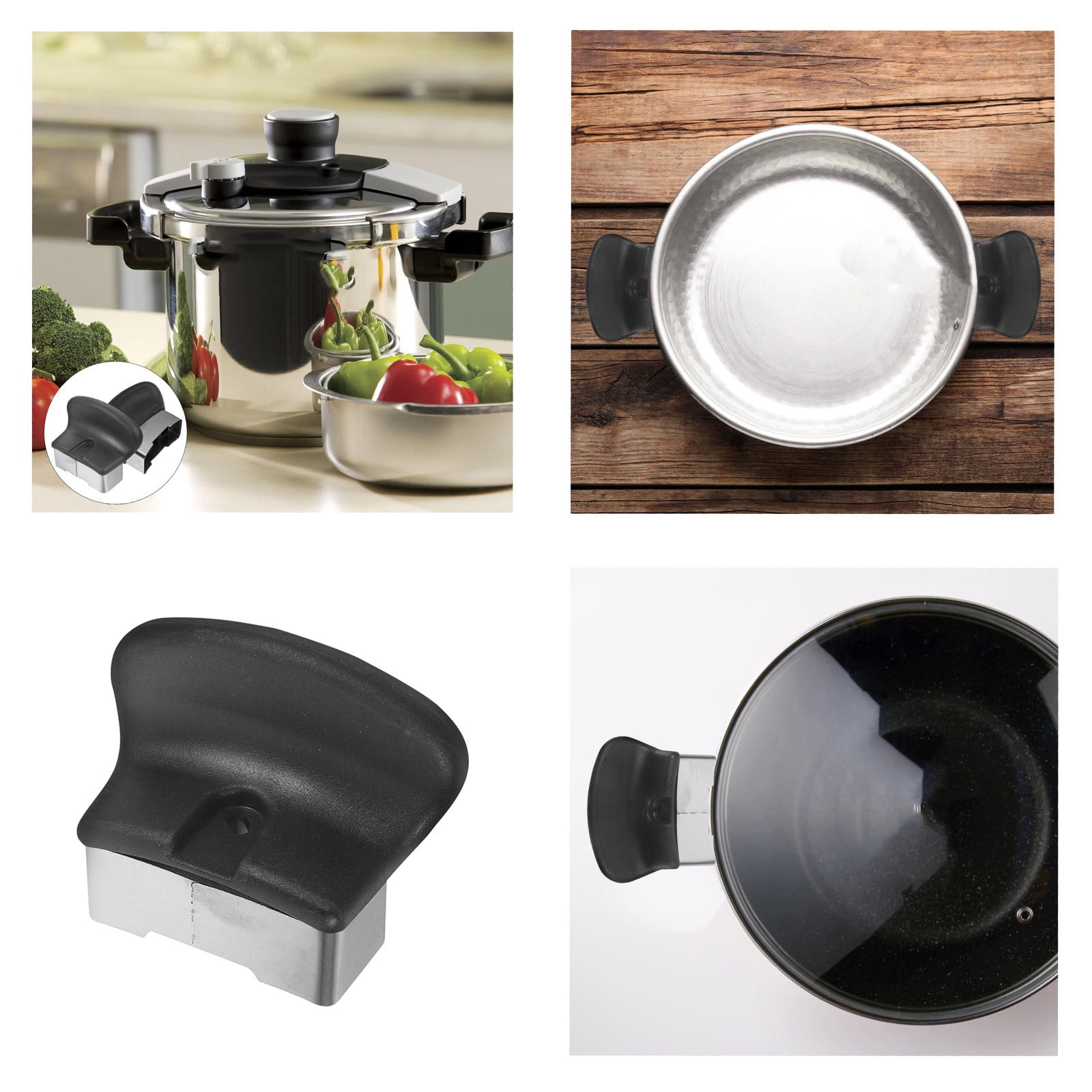 GARENAS 2Pcs Pressure Cooker Handle Pan Side Handles Replacement ...